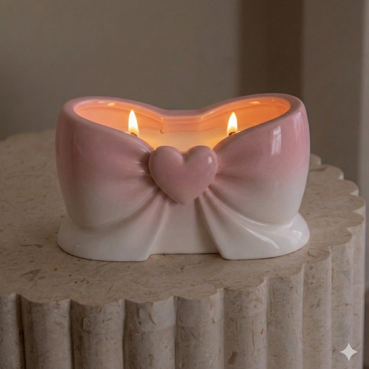 Sweetheart Bow Vessel Mould – Myka Candles & Moulds